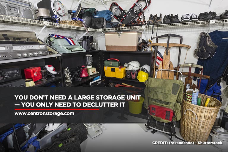 How to Declutter Your Storage Unit Like a Pro | Centron Self Storage ...